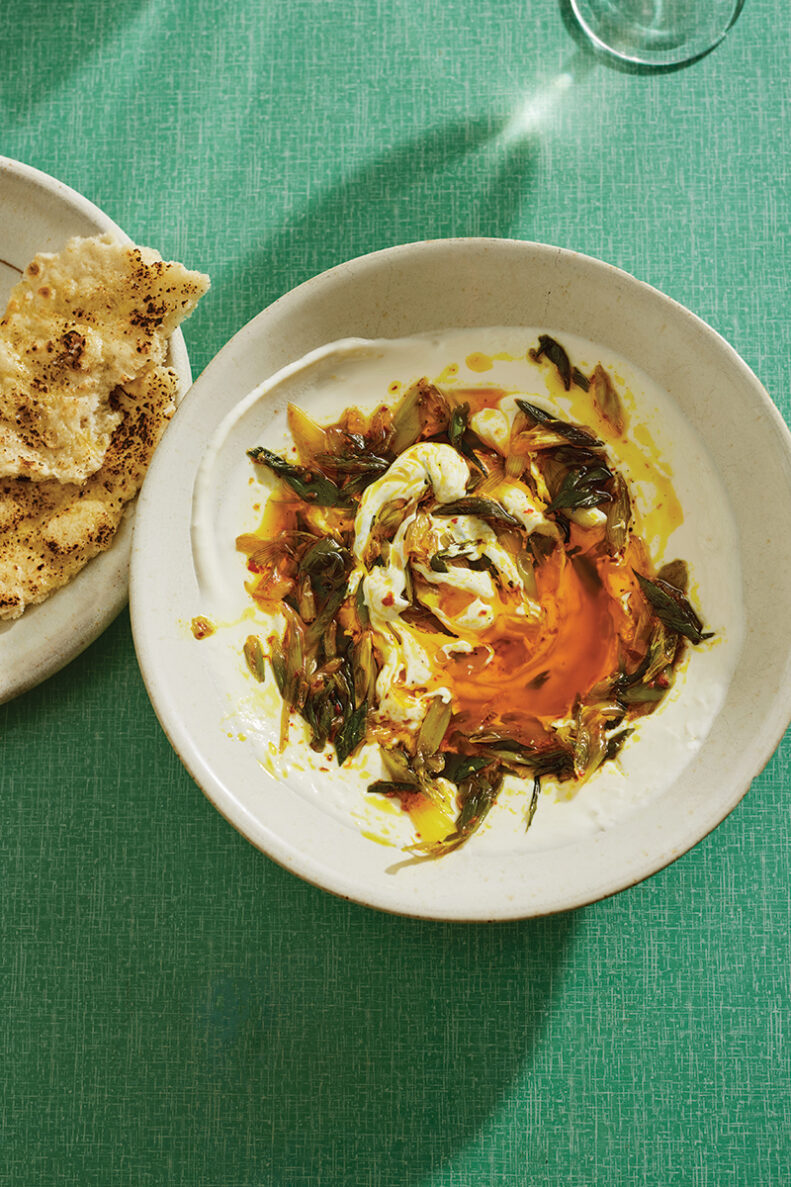 Frizzled Spring Onion and Olive Oil Dip | Recipe - Verve Magazine